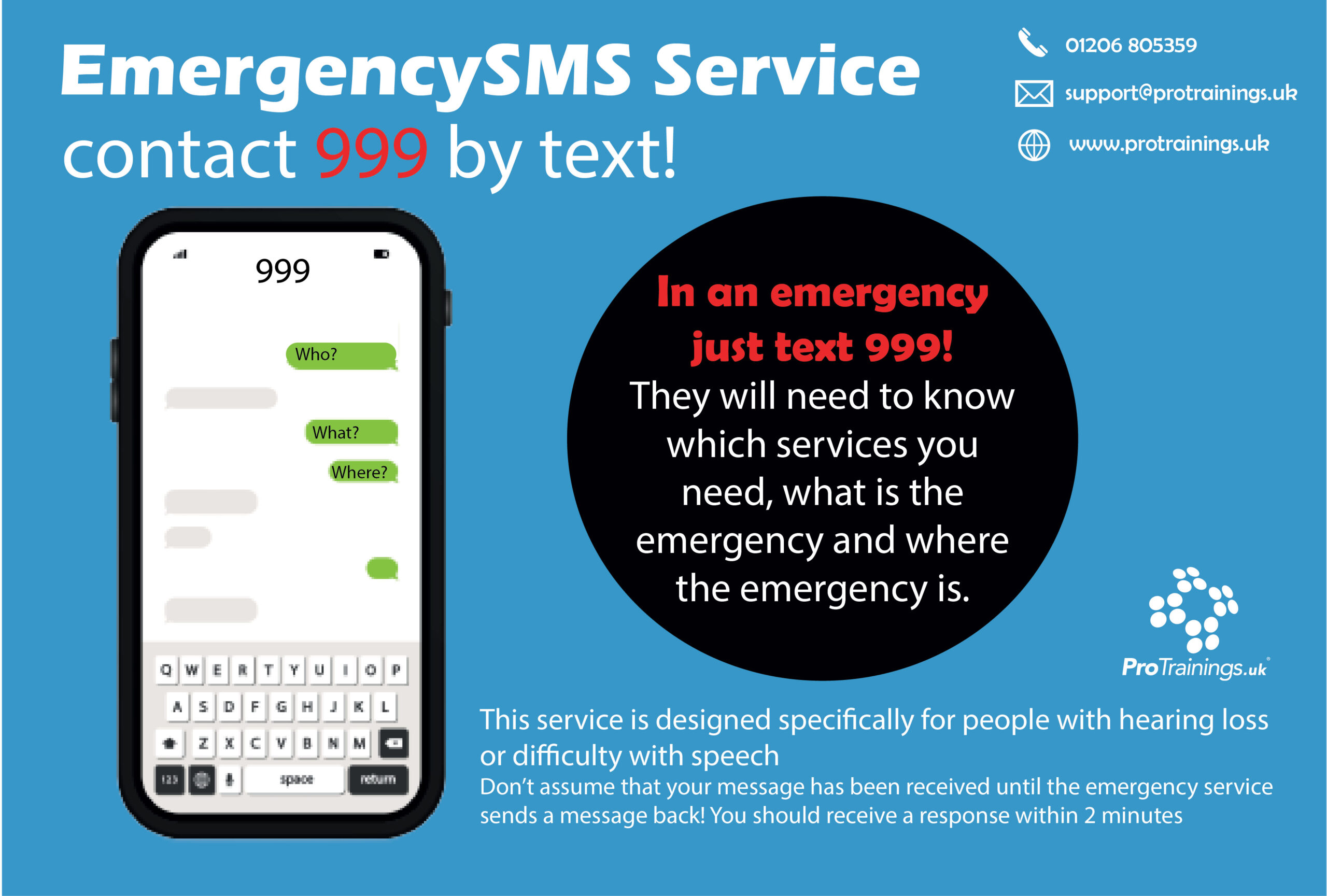 Making 999 calls via text