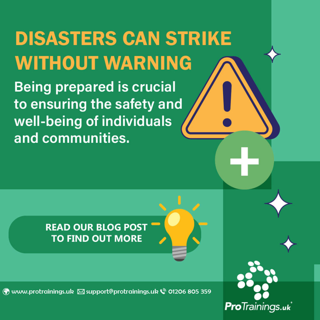 The Role of First Aid in Disaster Preparedness in the UK