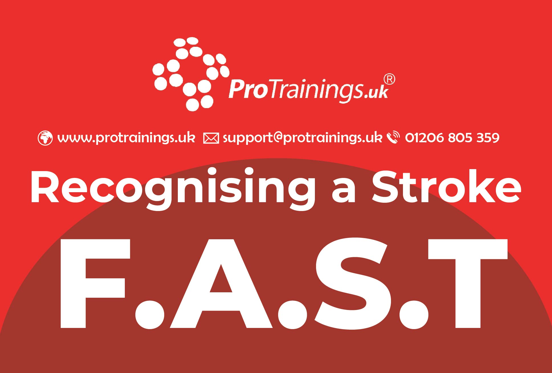 Stroke: Using the F.A.S.T. Protocol - Online Health & Safety Training Courses | ProTrainings Europe