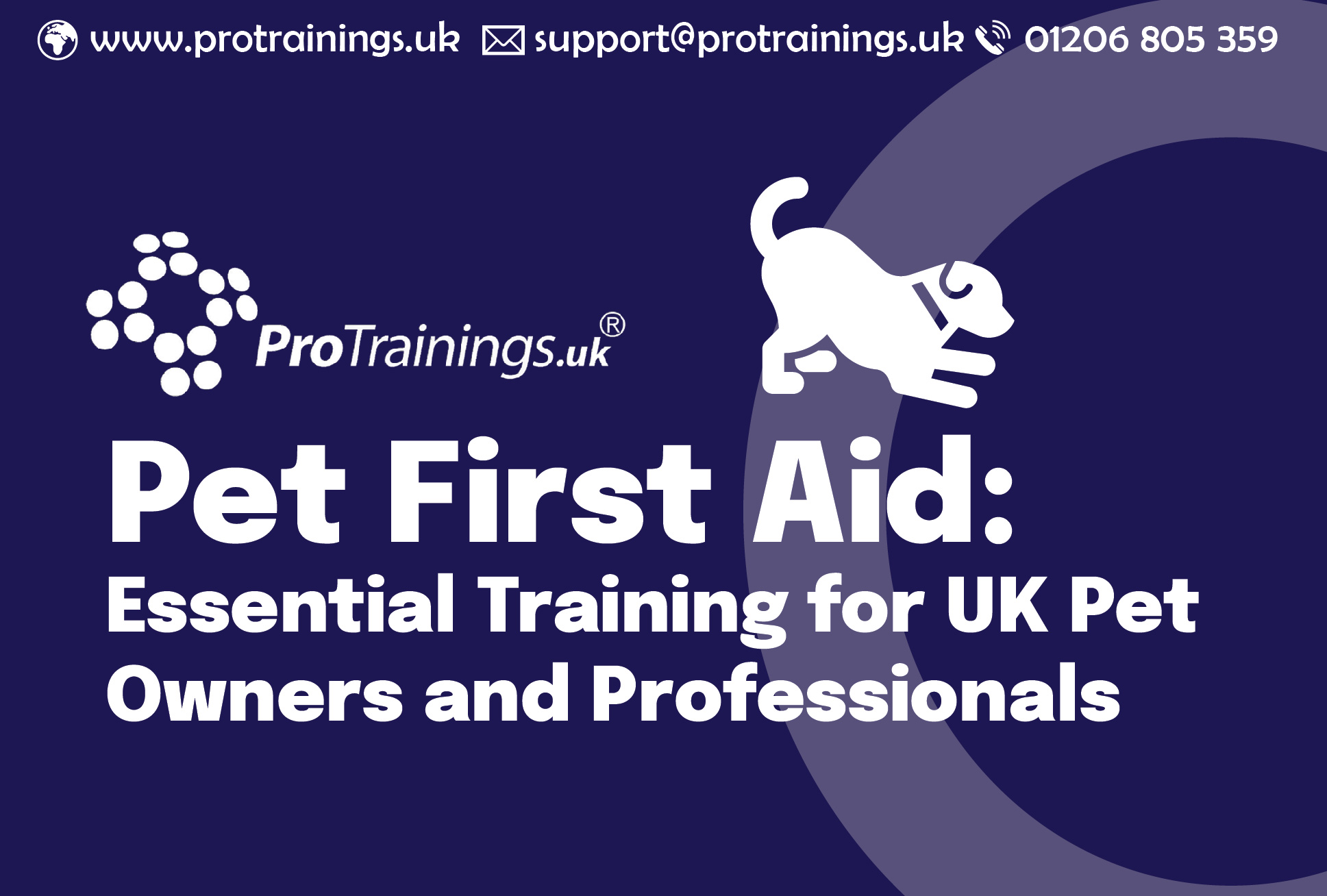 Pet First Aid: Essential Training for Pet Owners and Professionals